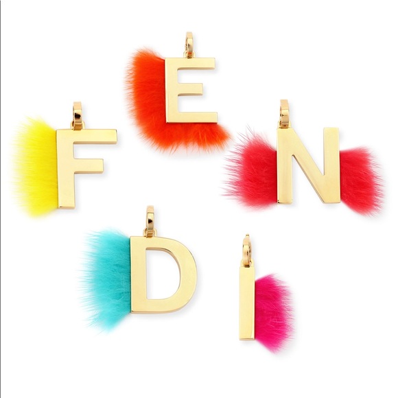 Fendi | Accessories | Fendi Mink Furgold Initialalphabet Charms | Poshmark